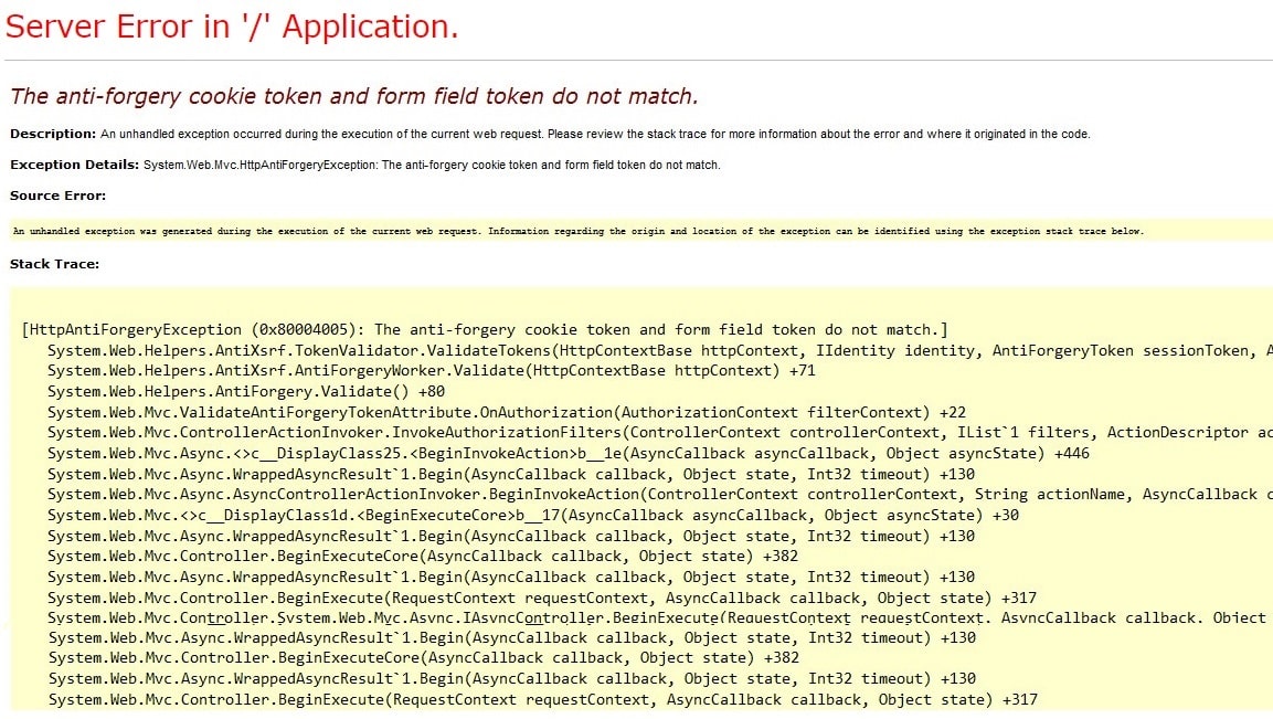 Sitecore Experience Forms The Anti Forgery Cookie Token And Form Field Token Do Not Match